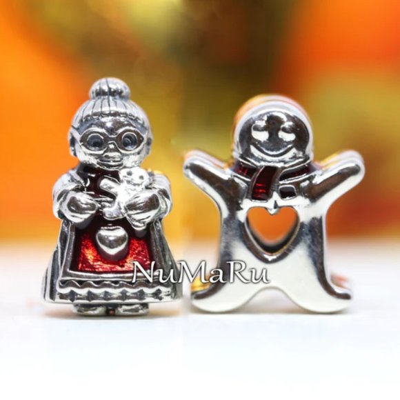 Pandora | Jewelry | Pandora Mrs Santa Claus And Gingerbread Man ...